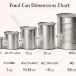Monster Can Dimensions Chart